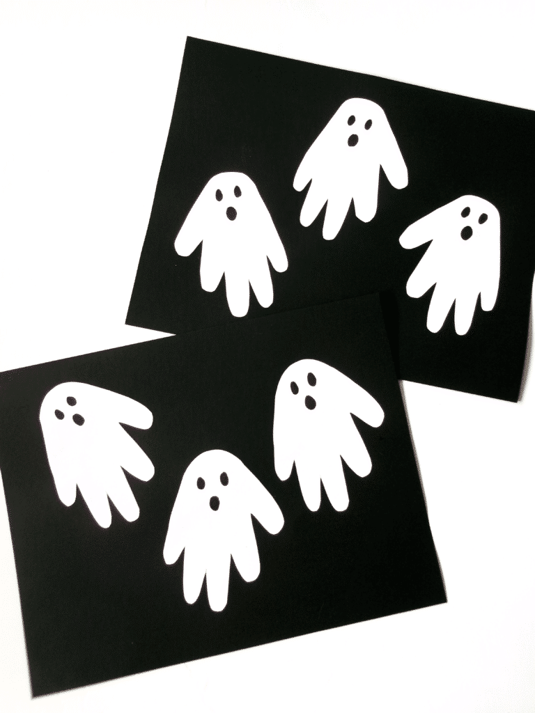 Handprint Ghosts - Kids Activity Zone