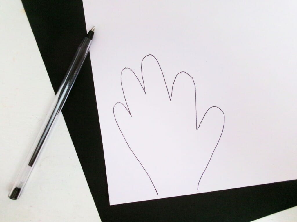 Handprint Ghosts - Kids Activity Zone