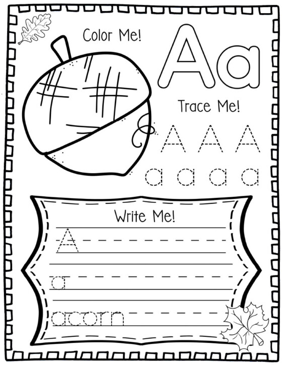 Fall Alphabet Activity - Kids Activity Zone