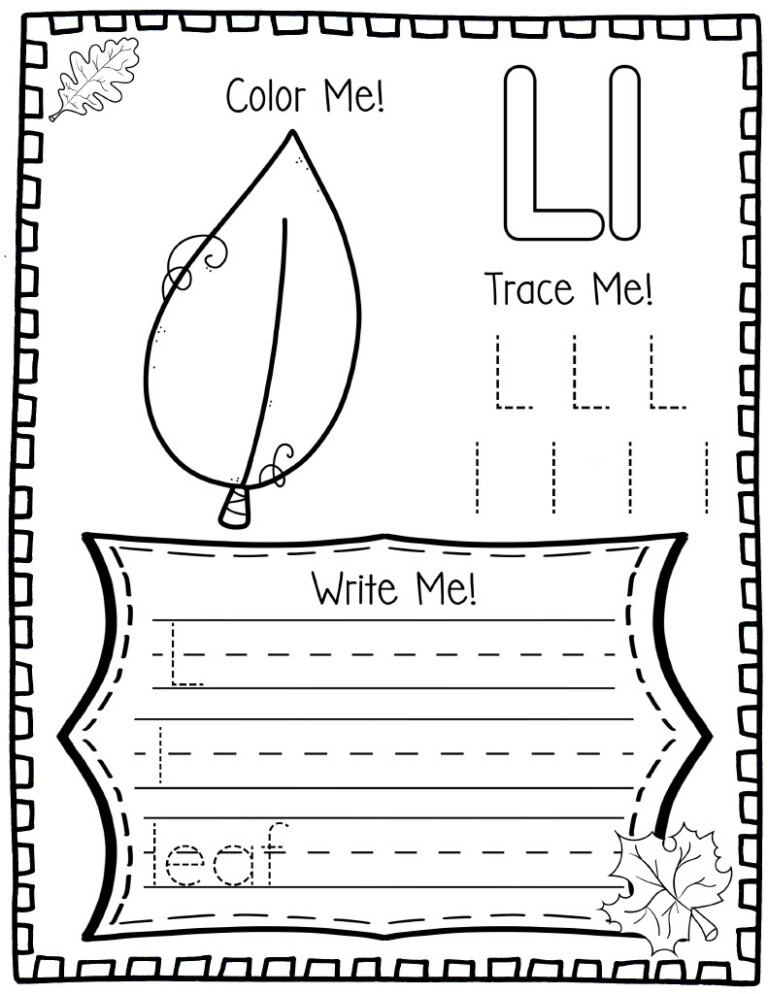 Fall Alphabet Activity - Kids Activity Zone