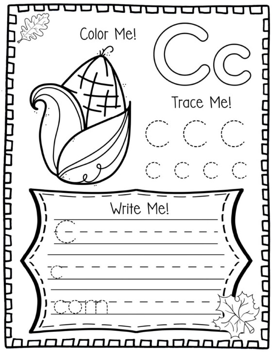 Fall Alphabet Activity - Kids Activity Zone