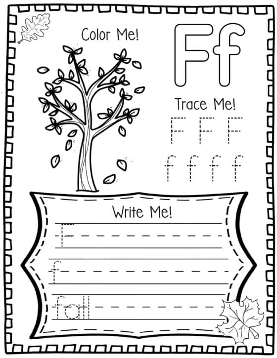 Fall Alphabet Activity - Kids Activity Zone