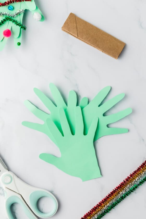 Handprint Christmas Tree Ornament - Kids Activity Zone