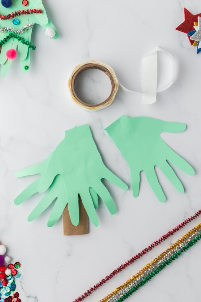 Handprint Christmas Tree Ornament - Kids Activity Zone