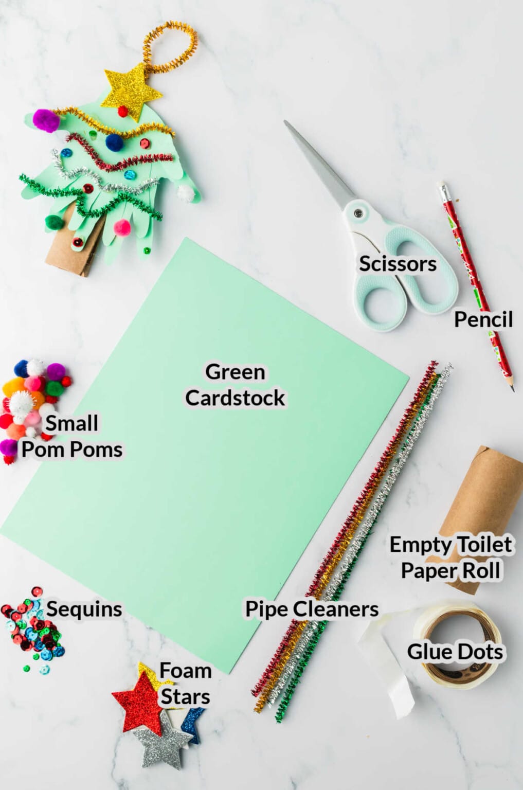 Handprint Christmas Tree Ornament - Kids Activity Zone