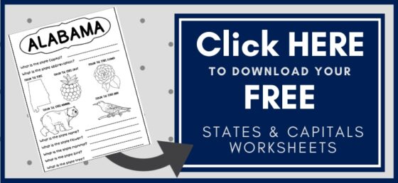 States and Capitals Worksheets - Kids Activity Zone