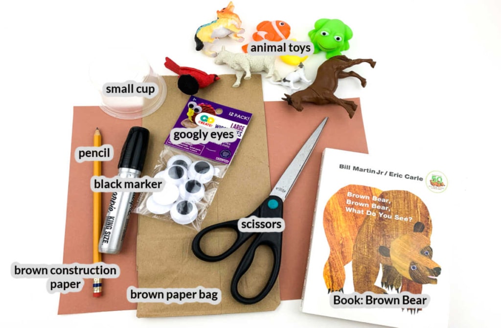 Brown Bear Paper Bag Craft - Kids Activity Zone