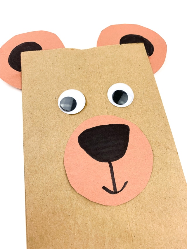 Simple Brown Bear Craft (Cut, Glue, Play) - Kids Activity Zone