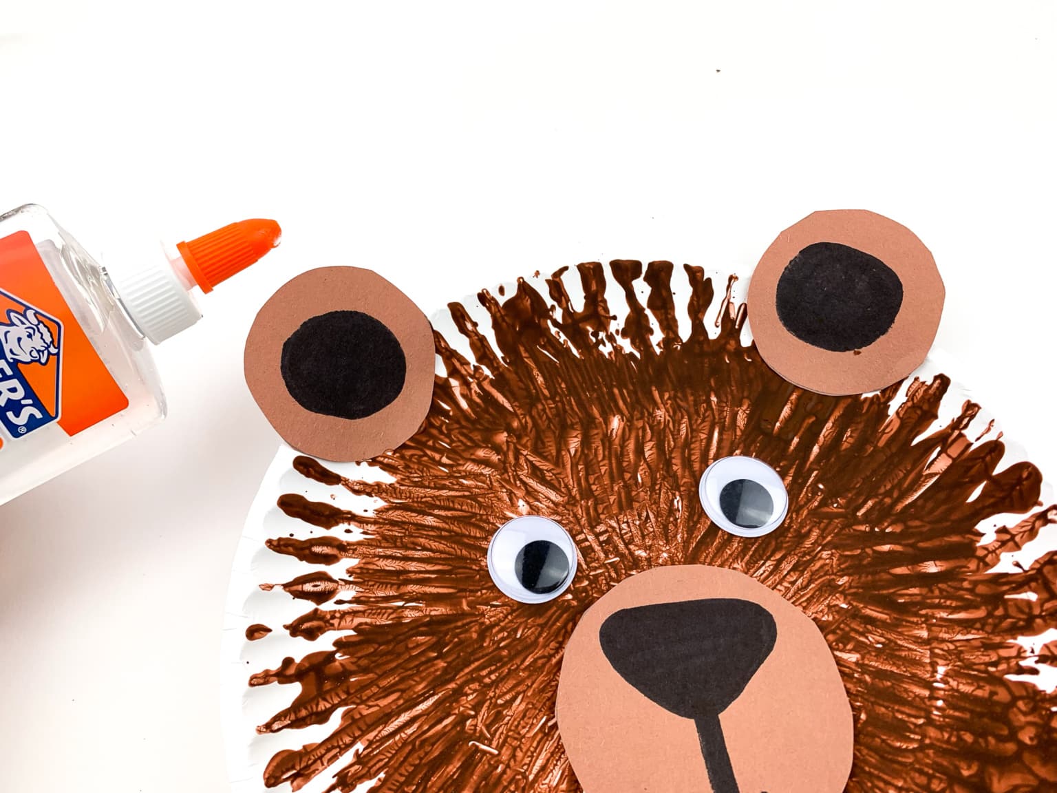 Paper Plate Brown Bear Craft - Kids Activity Zone