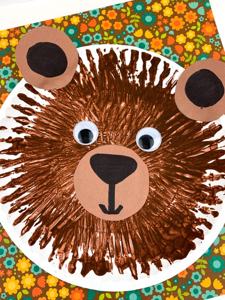 Paper Plate Brown Bear Craft - Kids Activity Zone