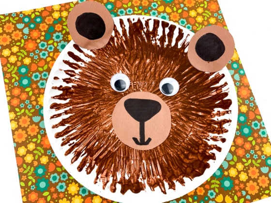 Paper Plate Brown Bear Craft - Kids Activity Zone