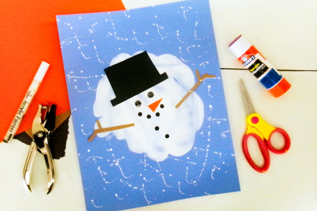 Paint Splat Snowman Craft - Kids Activity Zone