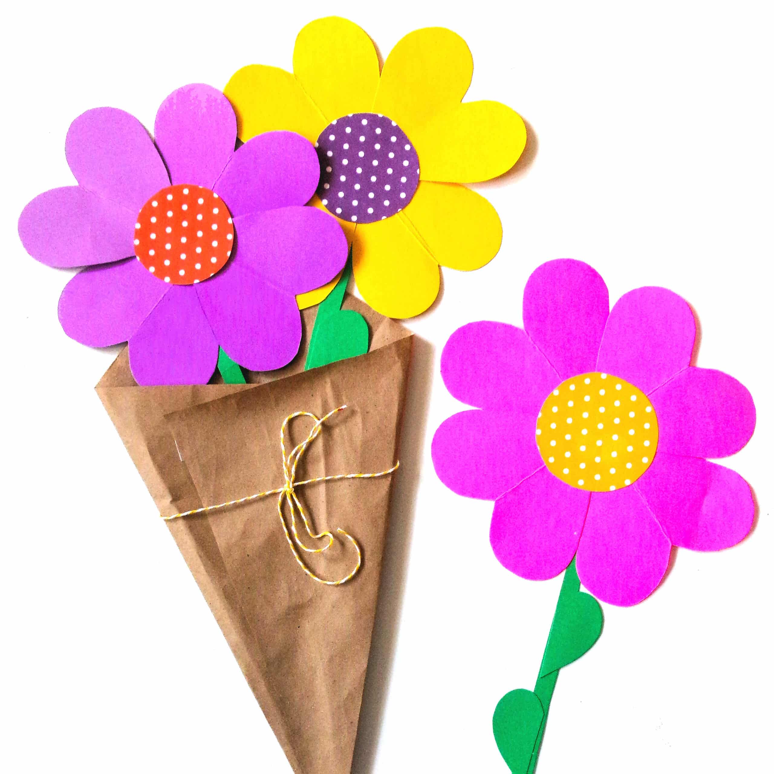 Heart Flower Bouquet - Kids Activity Zone