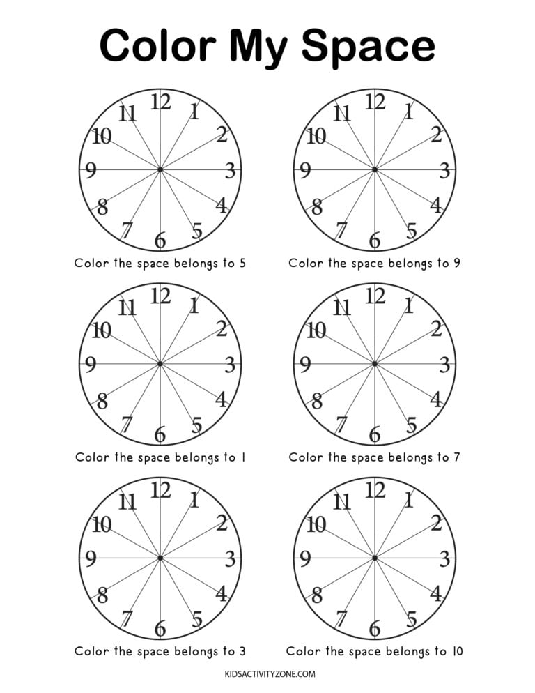 Learn How to Tell Time Worksheets - Kids Activity Zone