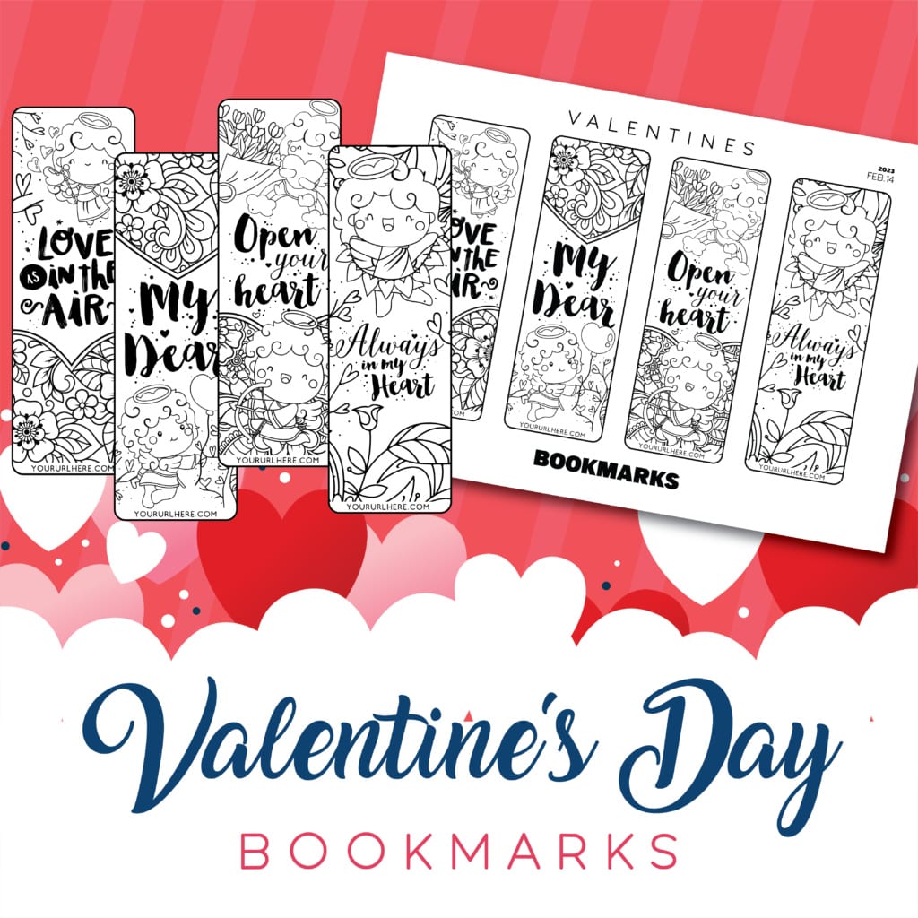 Valentine's Day Bookmarks - Kids Activity Zone