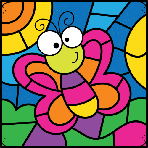 Spring Color by Number - Kids Activity Zone