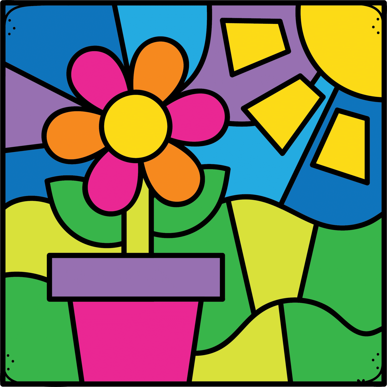 Easy Spring Color-by-Number Pages - Kids Activity Zone