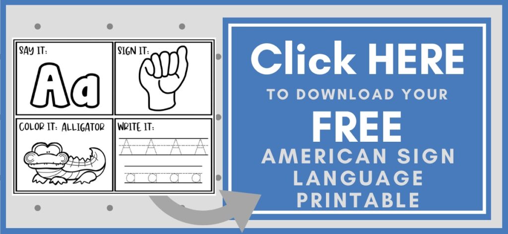 Beginner American Sign Language Worksheets - Kids Activity Zone