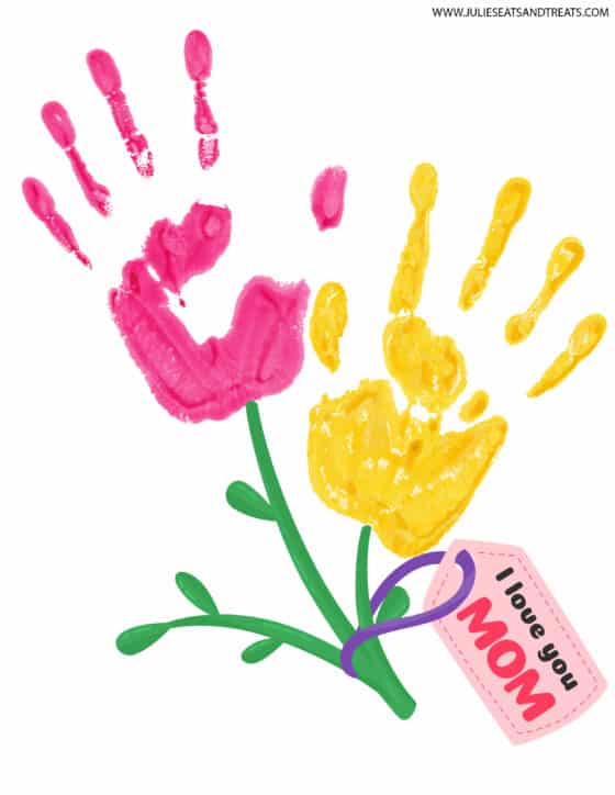 Mother's Day Handprint Art Printables - Kids Activity Zone