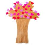 Paper Bag Heart Handprint Tree - Kids Activity Zone