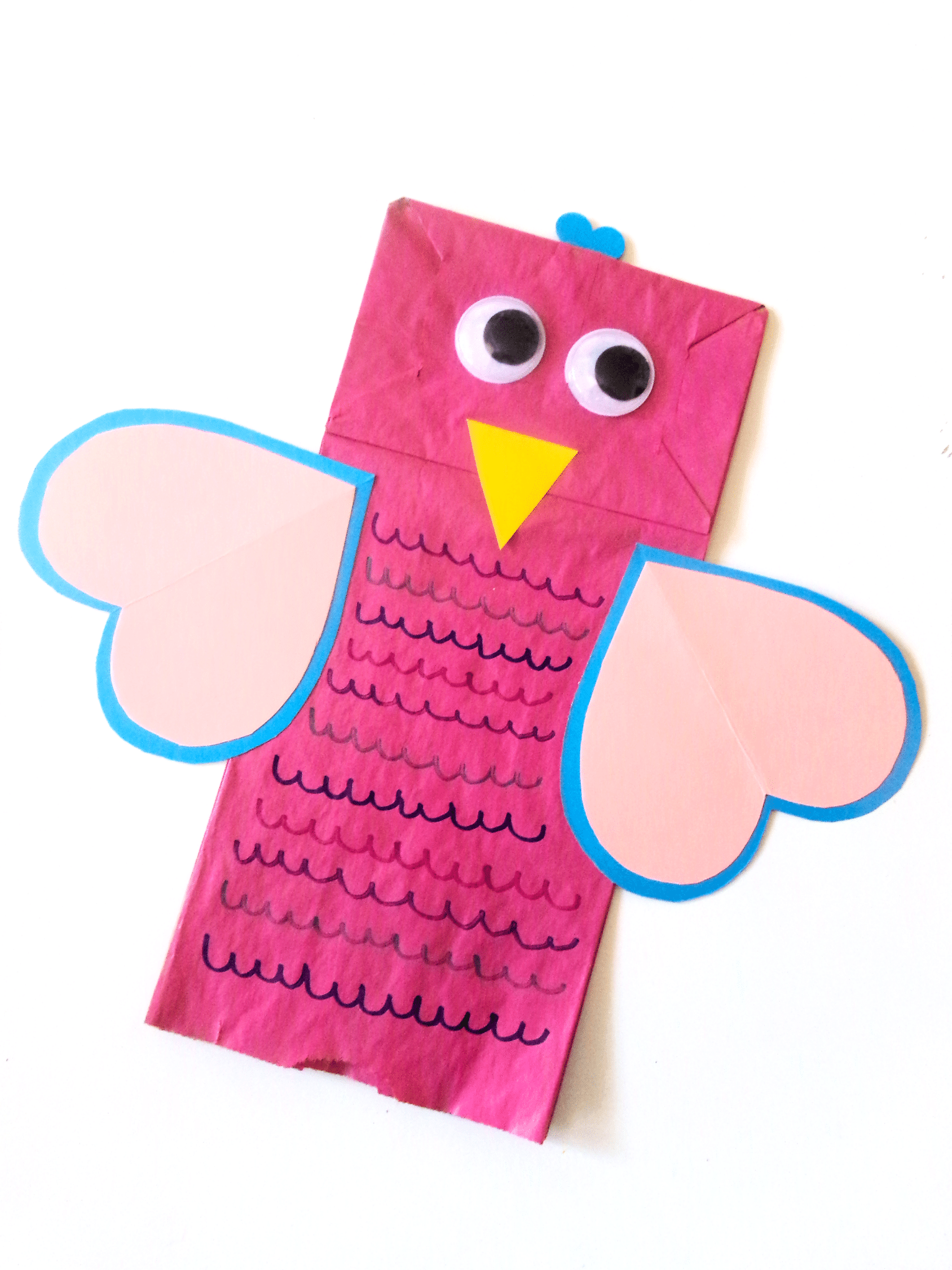 Paper Bag Love Birds - Kids Activity Zone