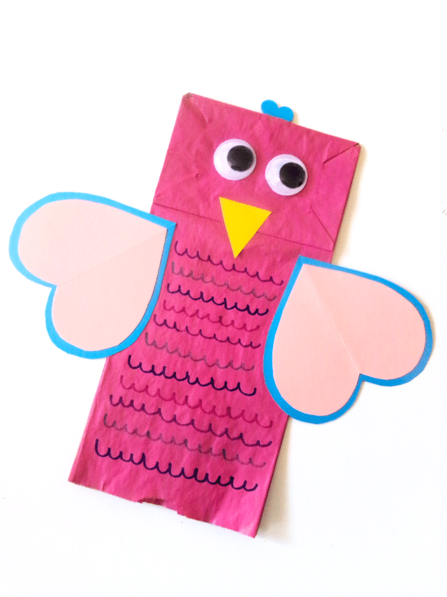 Paper Bag Love Birds - Kids Activity Zone