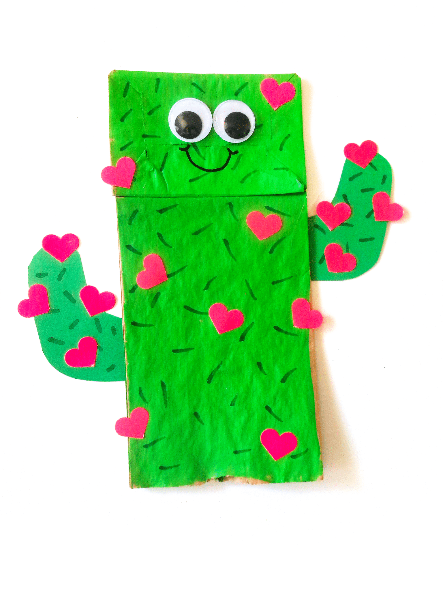 Paper Bag Cactus Craft - Kids Activity Zone