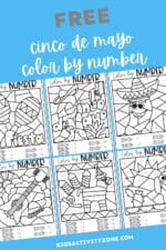 Cinco de Mayo Color by Number - Kids Activity Zone