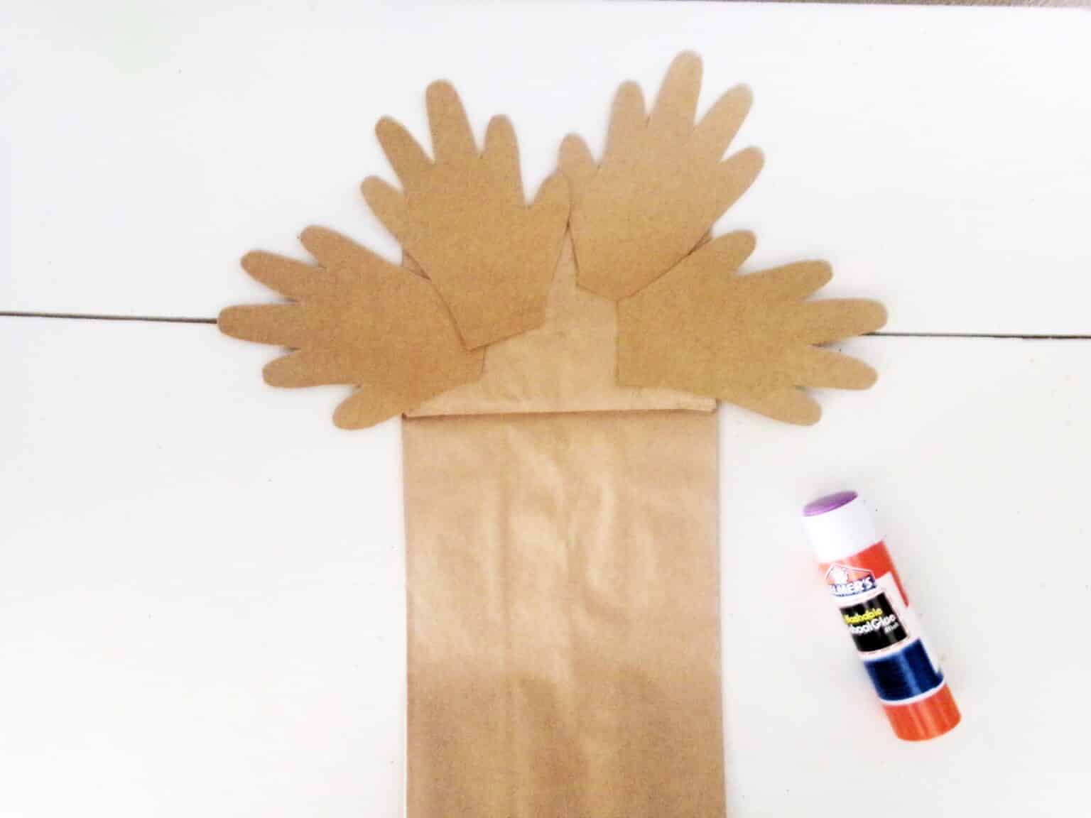 Paper Bag Heart Handprint Tree - Kids Activity Zone
