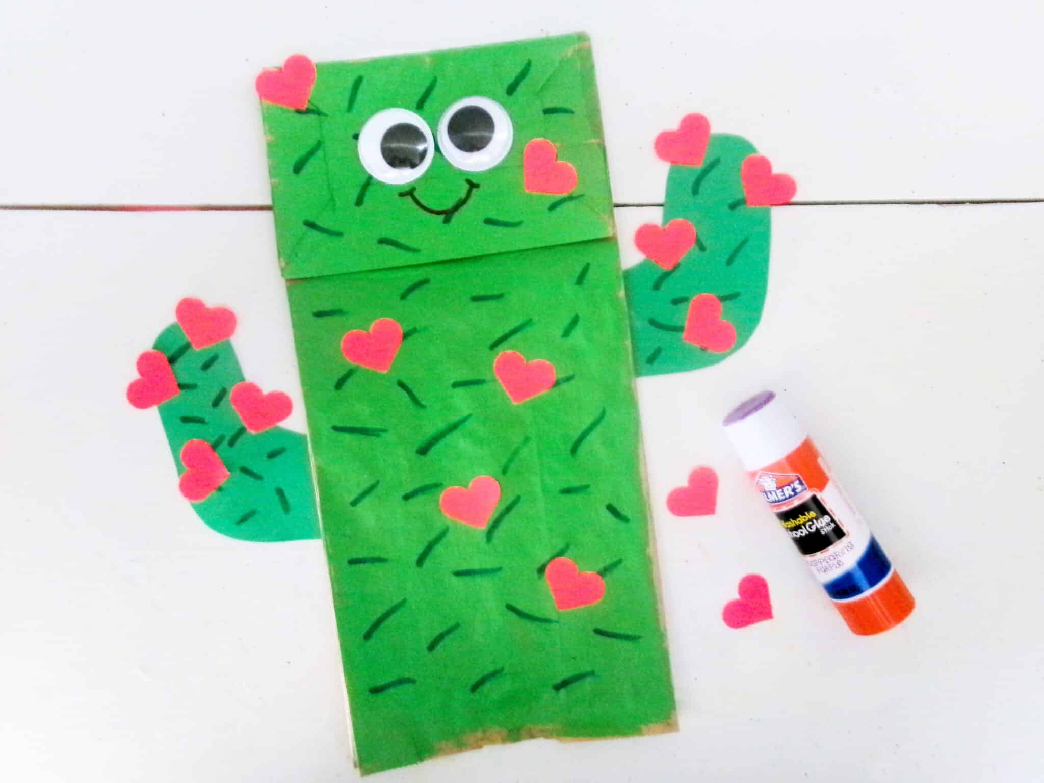 Paper Bag Cactus Craft - Kids Activity Zone