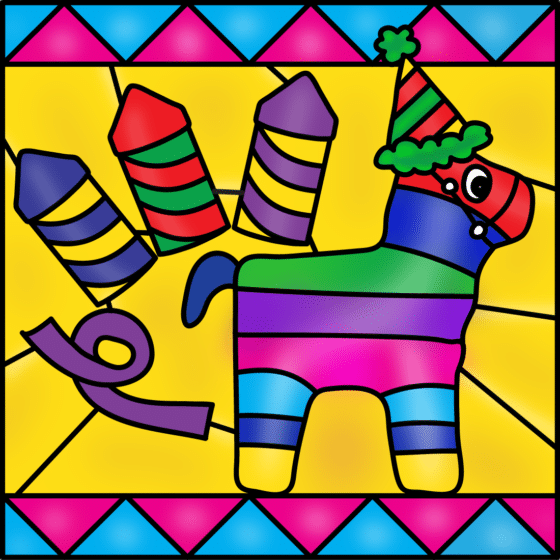 Cinco de Mayo Color by Number - Kids Activity Zone