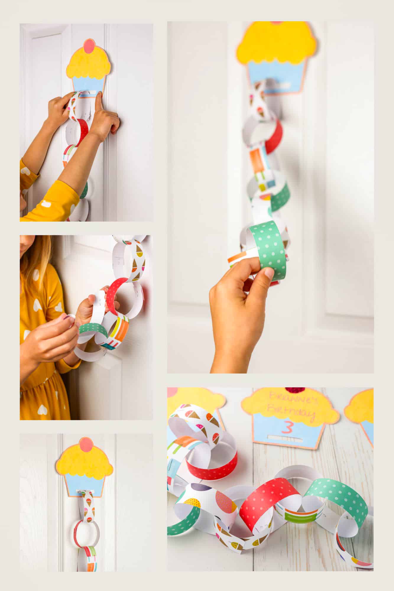Birthday Countdown Paper Chain - Kids Activity Zone