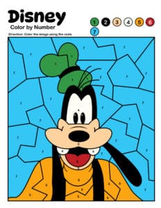 Disney Color by Number - Kids Activity Zone