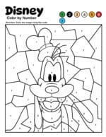 Disney Color by Number - Kids Activity Zone