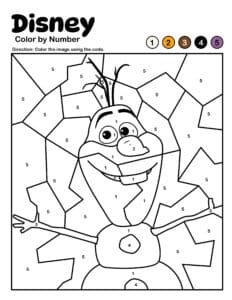 Disney Color by Number - Kids Activity Zone