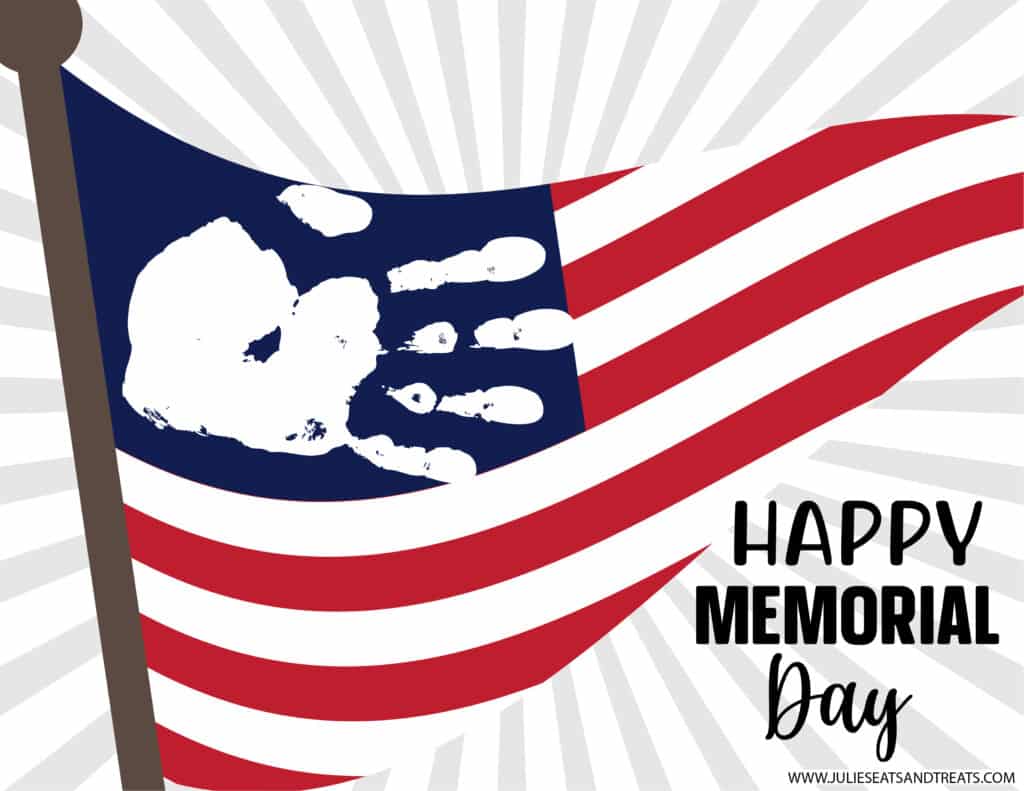 Memorial Day Handprint Art Printables - Kids Activity Zone