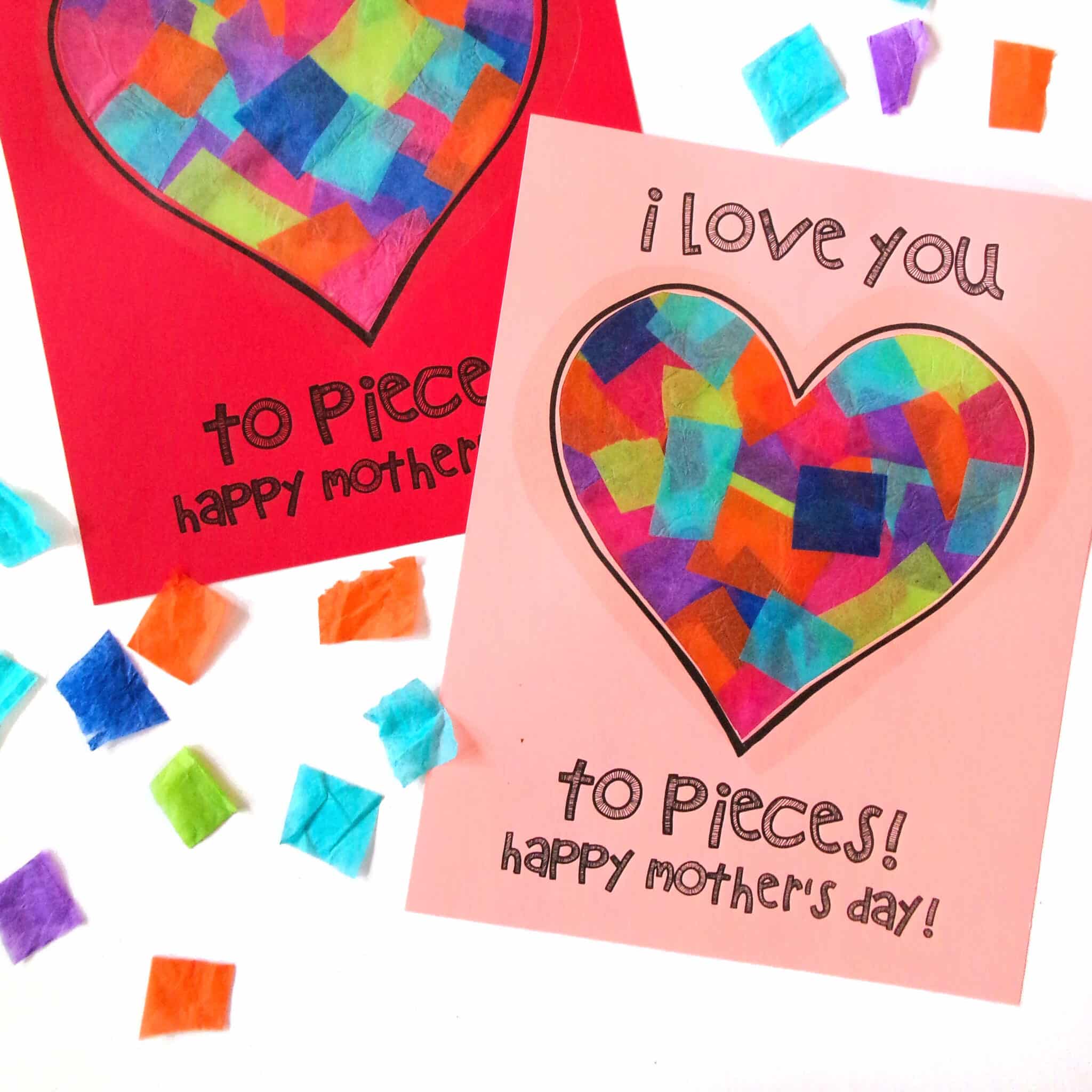 Mother's Day Love You To Pieces Card Craft - Kids Activity Zone
