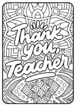 Teacher Appreciation Coloring Pages - Kids Activity Zone