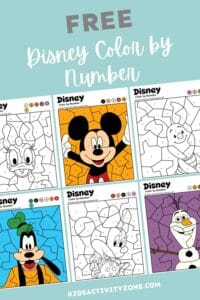 Free Disney Color-by-Number Pages for Kids - Kids Activity Zone