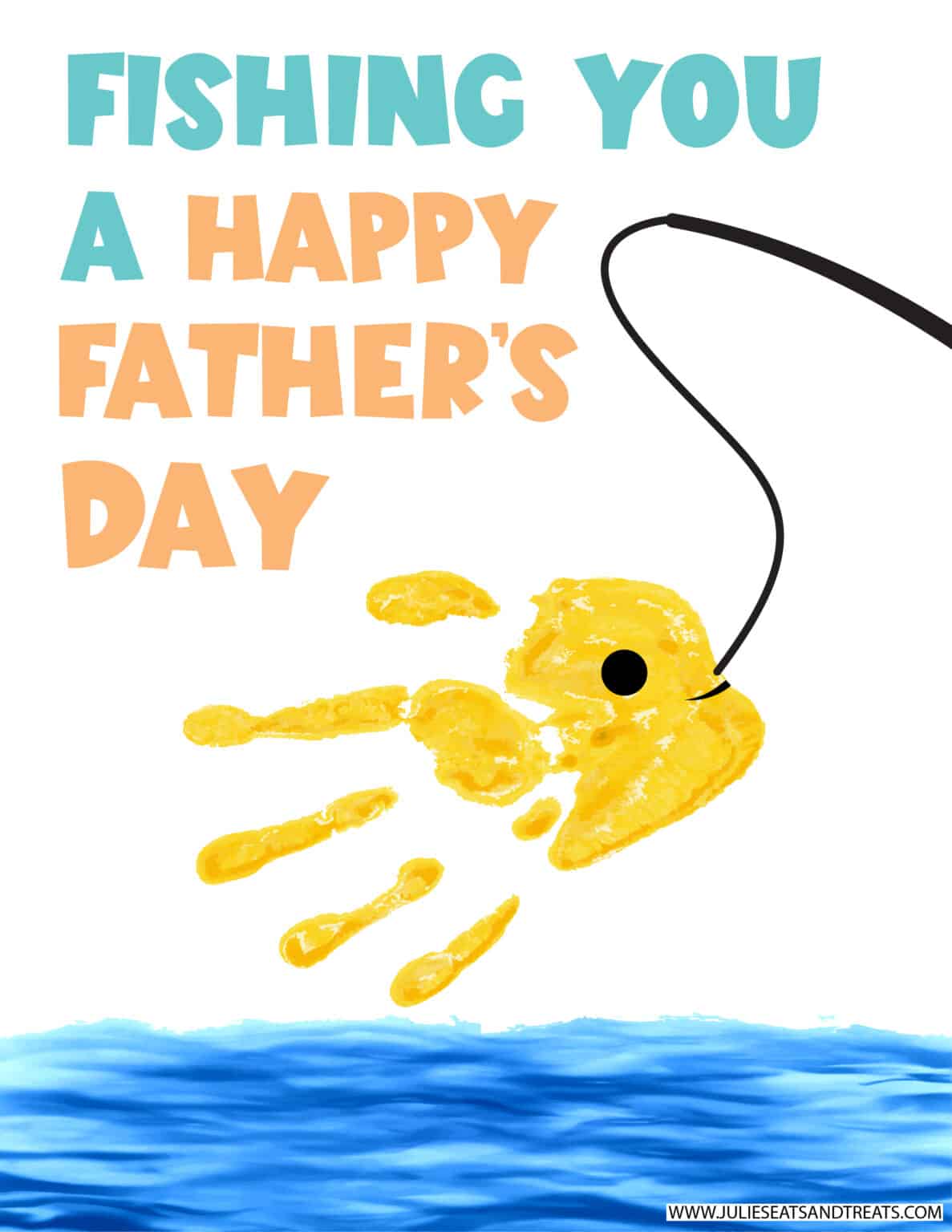 Father's Day Handprint Art Printables - Kids Activity Zone