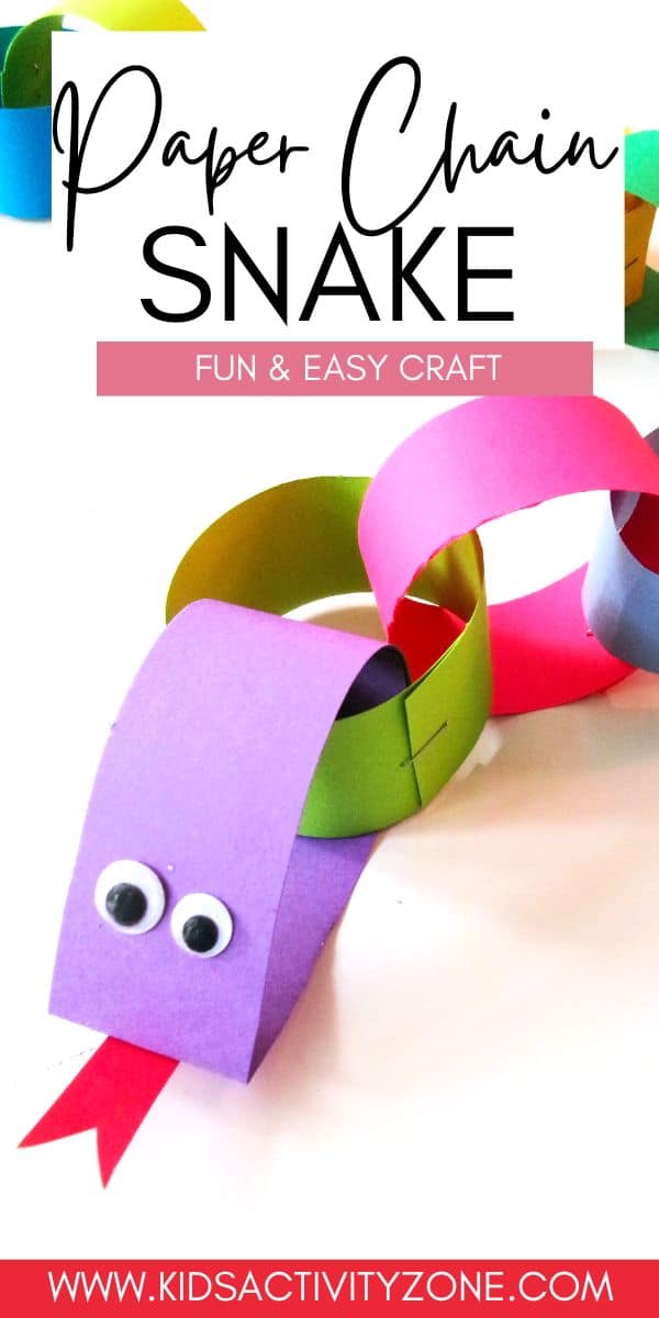 Paper Chain Snake - Kids Activity Zone