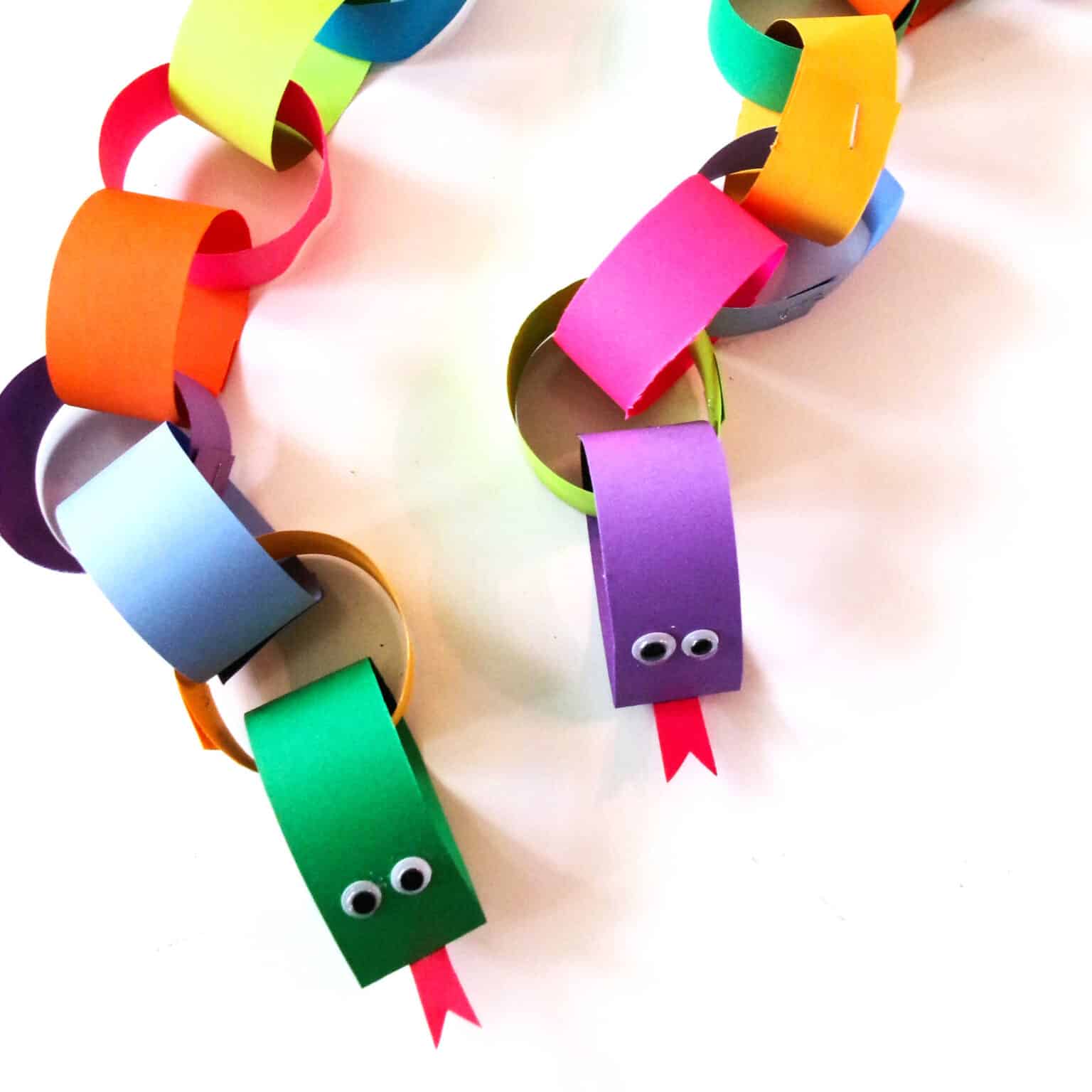 Paper Chain Snake - Kids Activity Zone