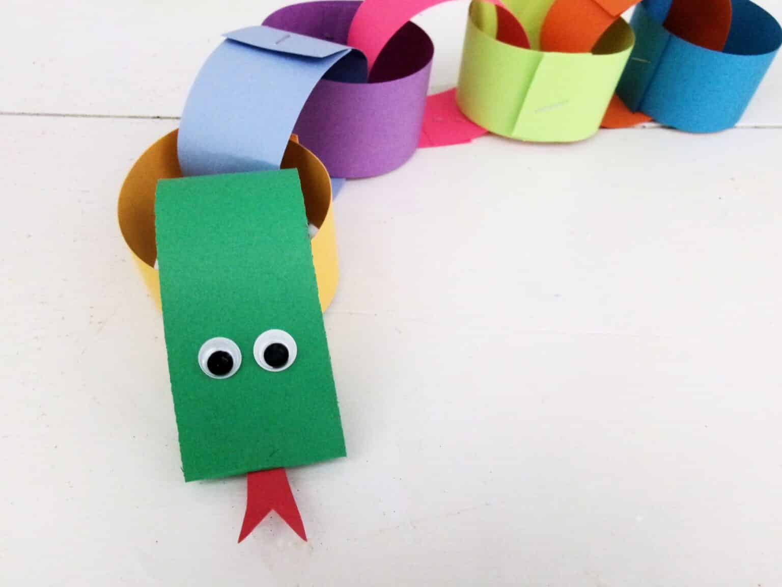 Paper Chain Snake - Kids Activity Zone
