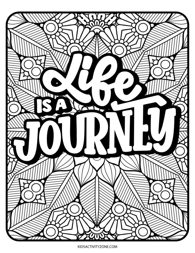 Mindfulness Coloring Pages - Kids Activity Zone