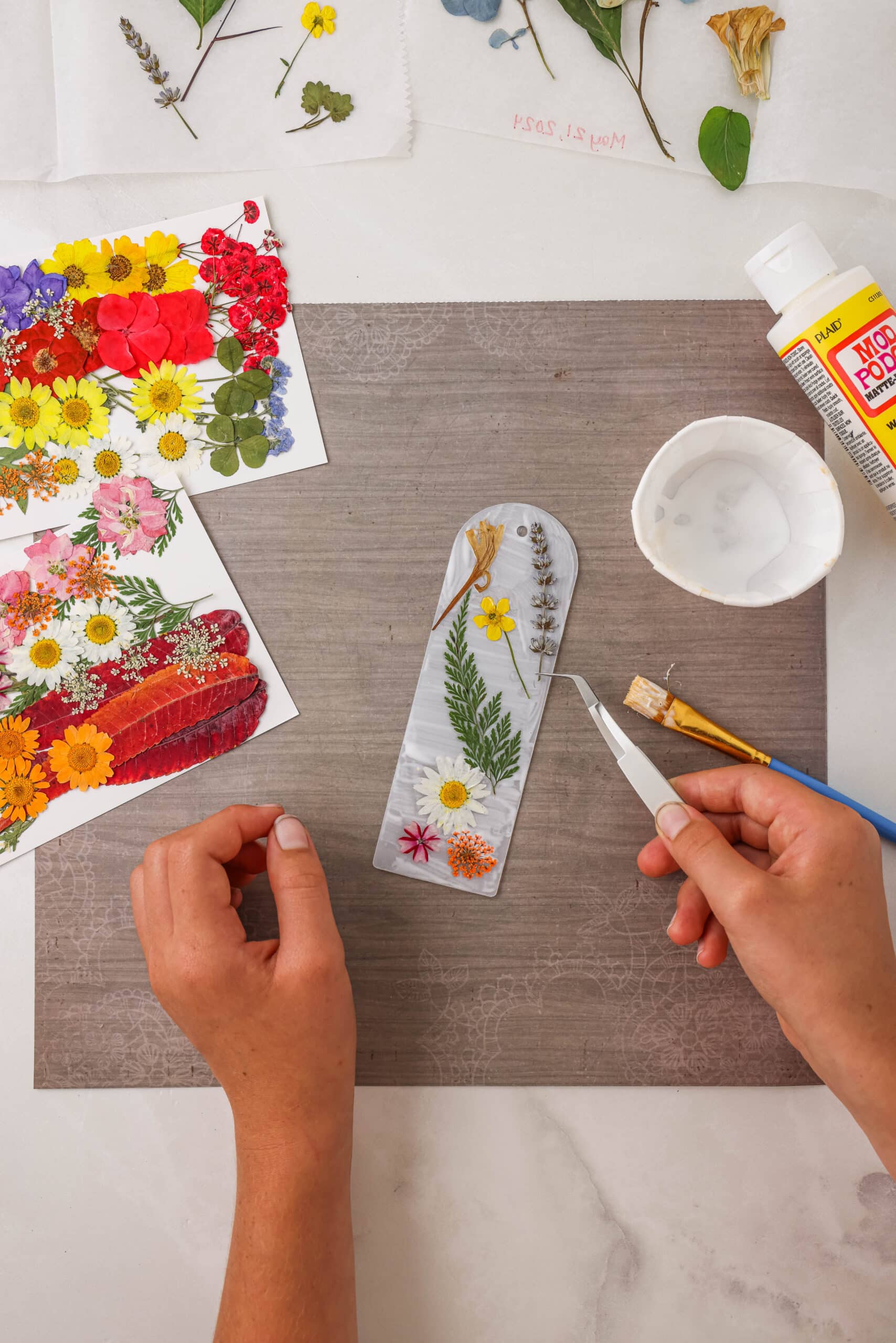 DIY Dried Flower Bookmarks - Kids Activity Zone