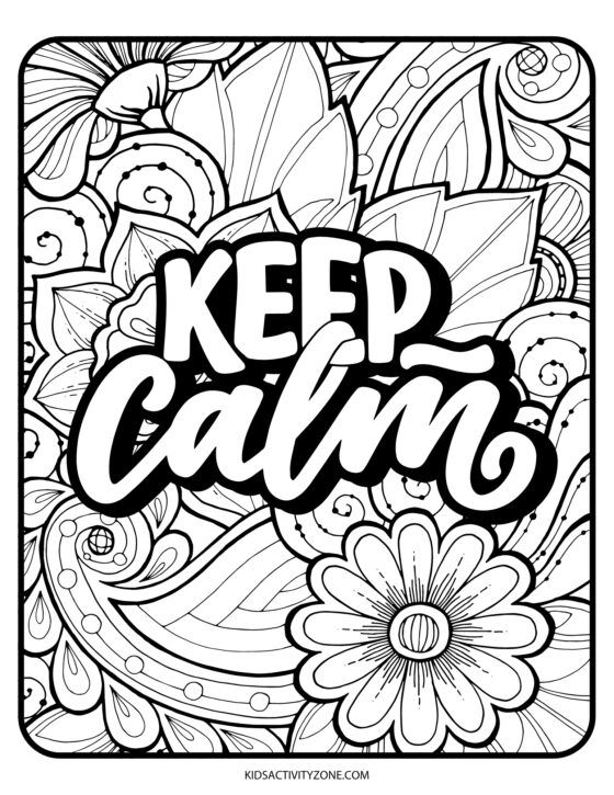 Mindfulness Coloring Pages - Kids Activity Zone