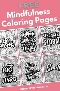 Mindfulness Coloring Pages - Kids Activity Zone