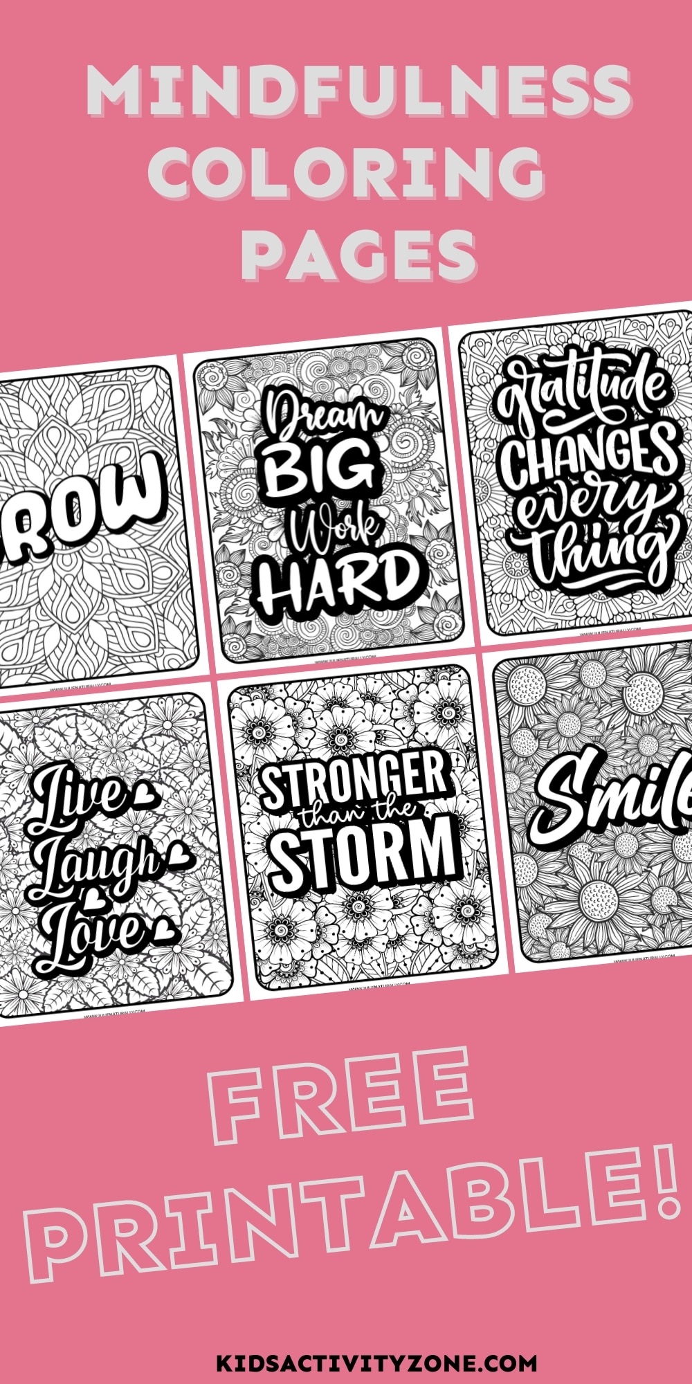 Mindfulness Coloring Pages - Kids Activity Zone