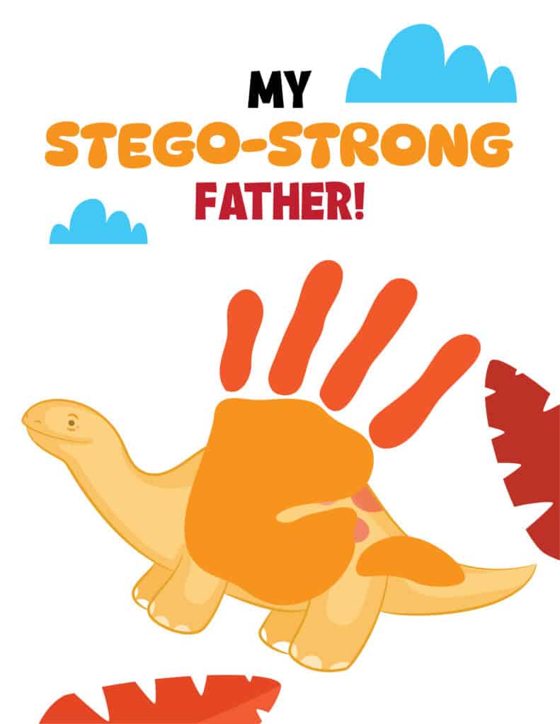 Father's Day Dinosaur Handprint Art - Kids Activity Zone