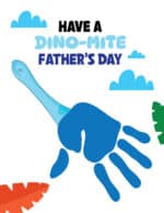 Father's Day Dinosaur Handprint Art - Kids Activity Zone